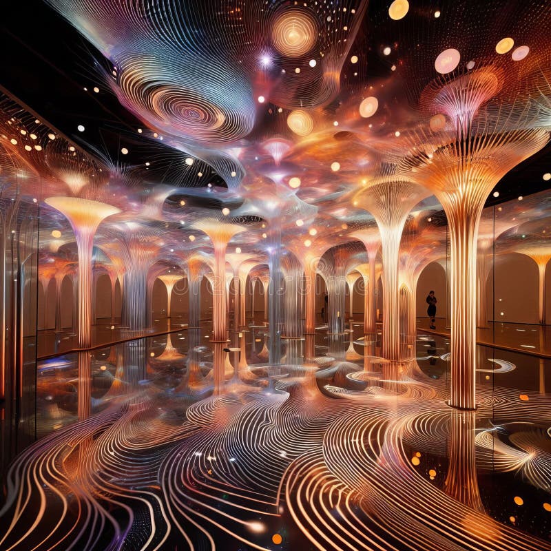 73 8. an Art Installation Featuring Rare and Unusual Lighting T Stock ...