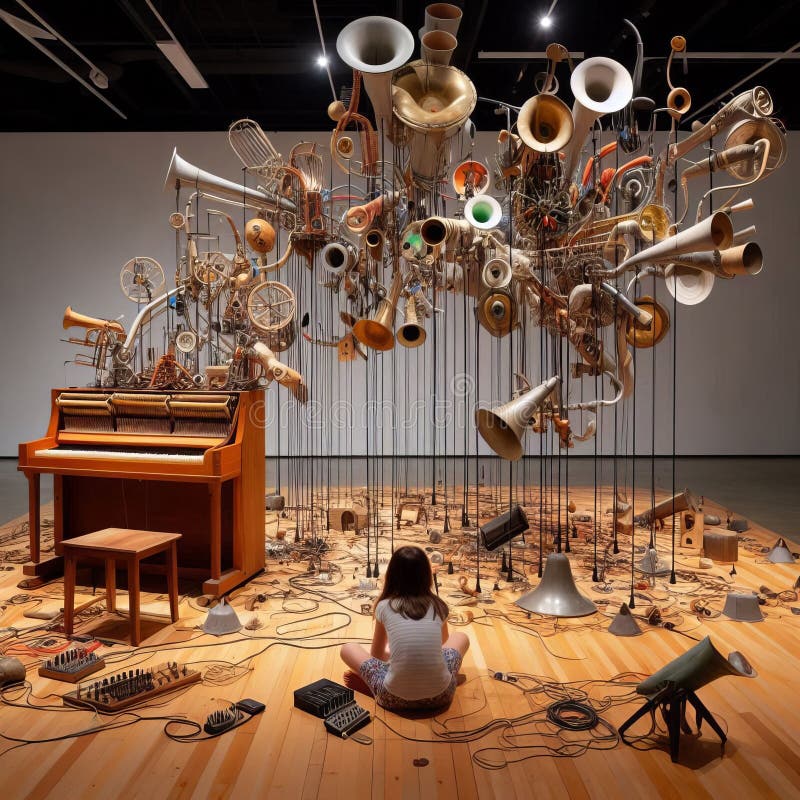 61 13. an Art Installation Featuring a Soundsculpture Created F Stock ...