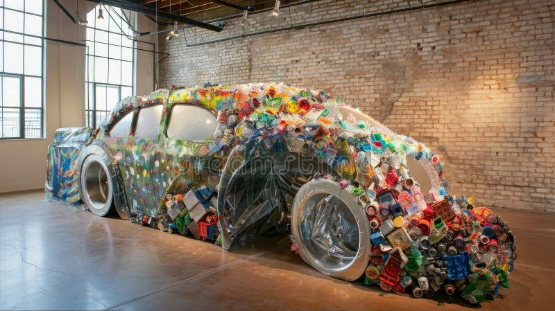 Art Installations from Recycled and Repurposed Materials Stock Image ...