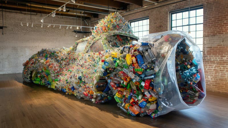 Art Installations from Recycled and Repurposed Materials Stock Photo ...