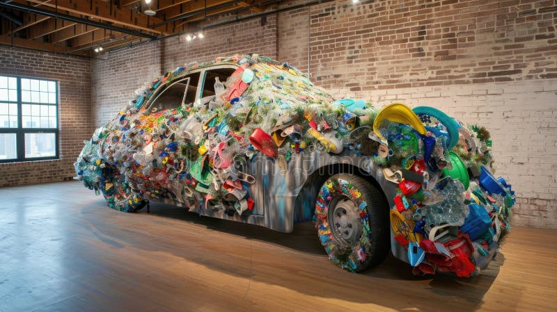 Art Installations from Recycled and Repurposed Materials Stock Photo ...
