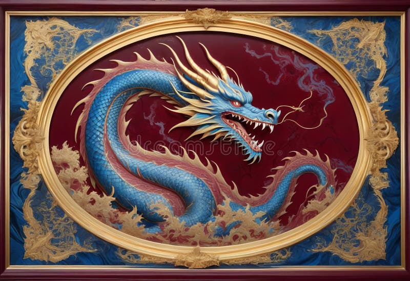 The Art of Intricate Designs with Dragon Stock Illustration ...