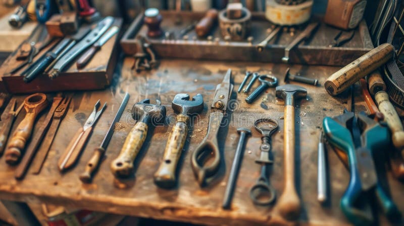 The Art of Labor: Tools and Talents Stock Illustration - Illustration ...