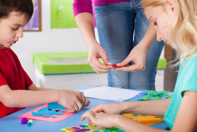 Art lesson stock photo. Image of classroom, interior - 37068726