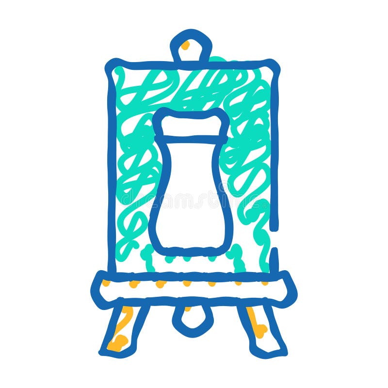 Art Lesson Icon Doodle Illustration Stock Vector - Illustration of ...