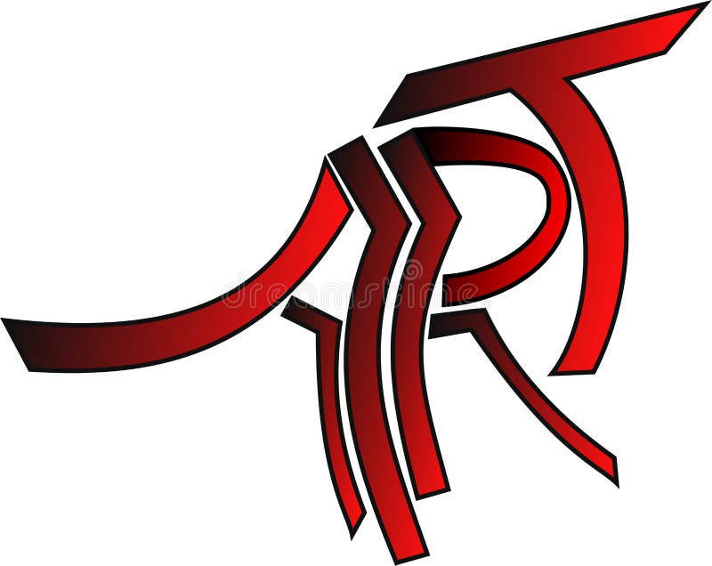 Art Logo O Color Rojo De Clipart Foto de archivo - Ilustración de negro ...