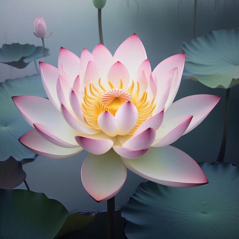 Art of Lotus Digital Illustration Stock Illustration - Illustration of sketching, floral: 327574024