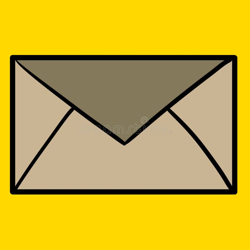 Art mail icon illustration stock illustration. Illustration of postage ...