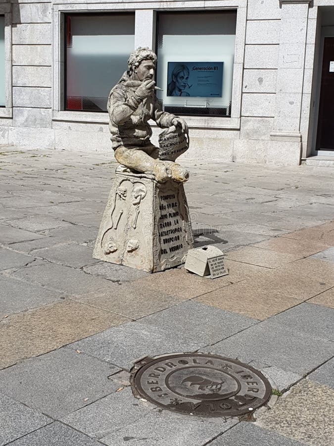 Art Man Street Avila Good Day Editorial Image - Image of avila, street ...