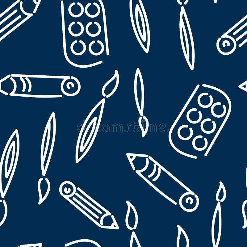 Art Materials Doodle Stock Illustrations – 1,942 Art Materials Doodle ...