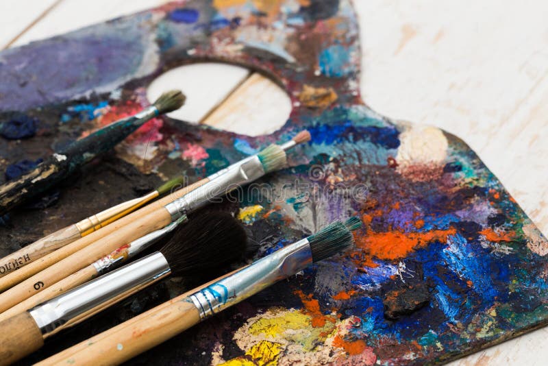 Art materials stock image. Image of artistic, equipment - 68090967