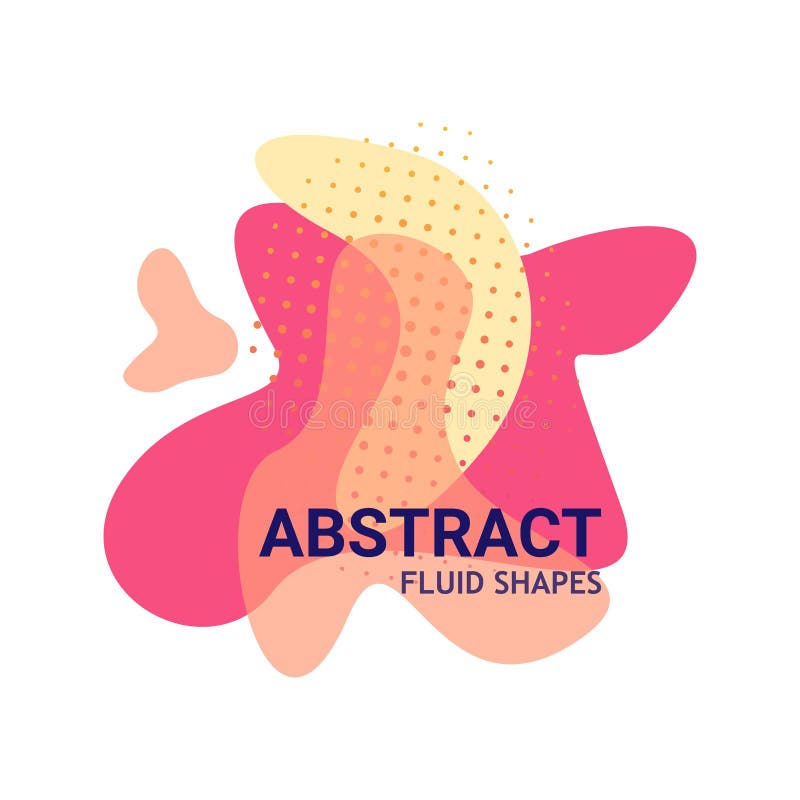 Art Modern Graphic Element. Dynamical Liquid Forms Stock Vector ...