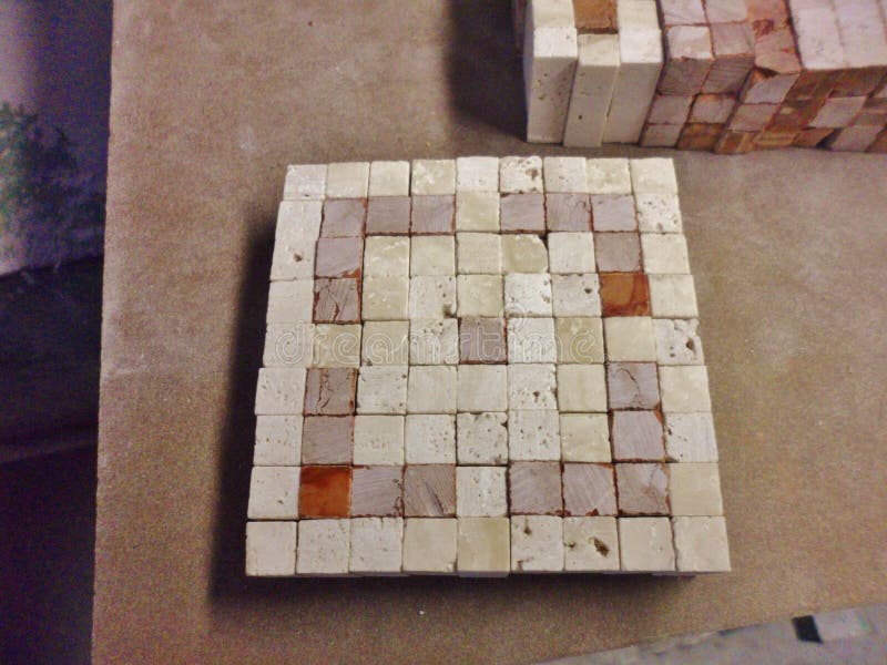 The Art of Mosaic Handmade with Natural Stone Stock Photo - Image of ...