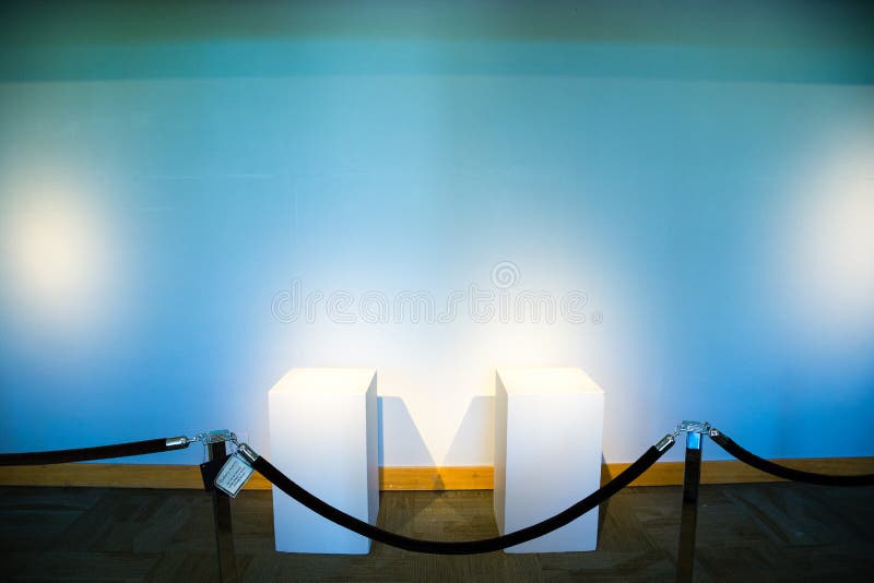 Art Museum Gallery Displays Empty Stock Image - Image of displays ...