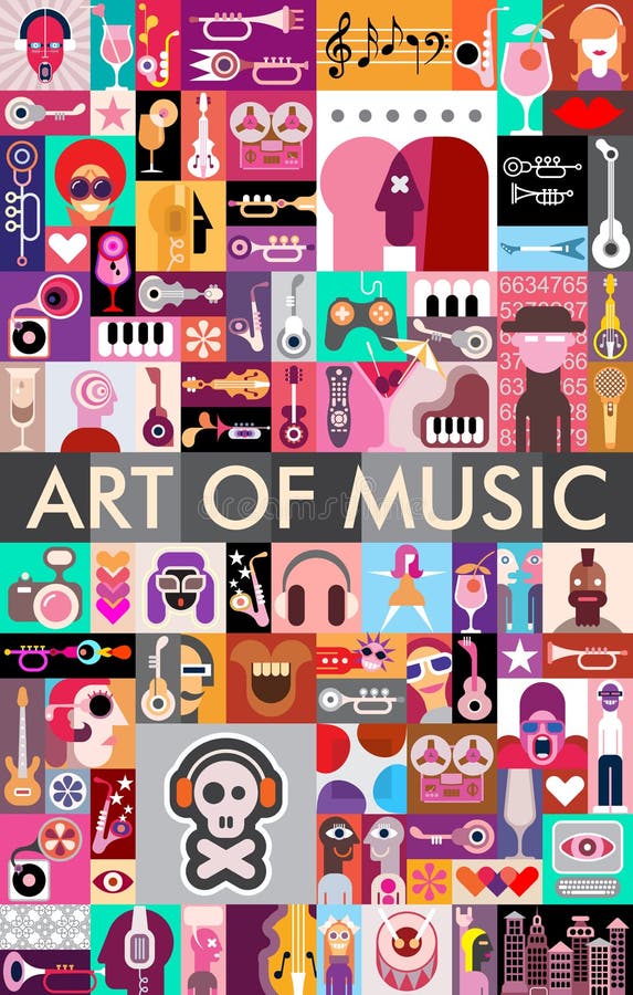 Art of Music stock vector. Illustration of concert, festival - 67090344