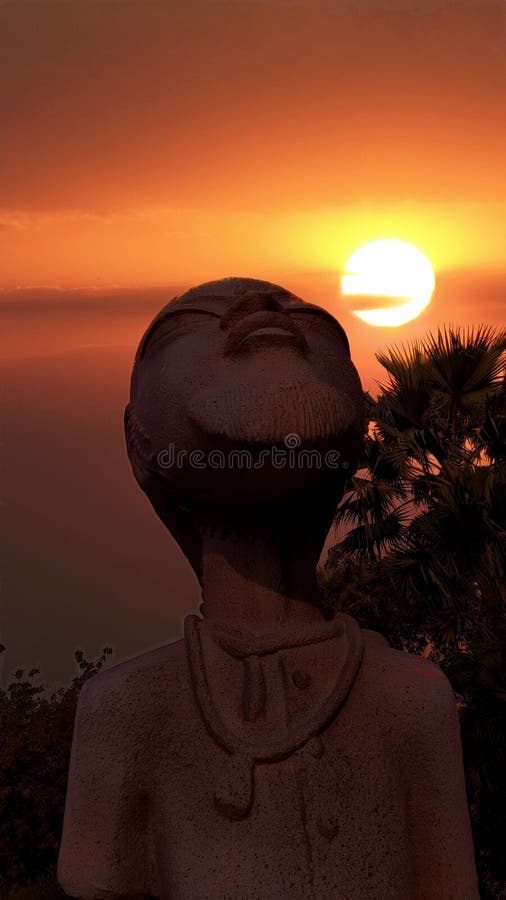 Art Natural Sunset Beautiful Colours Unic Stock Photo - Image of ...