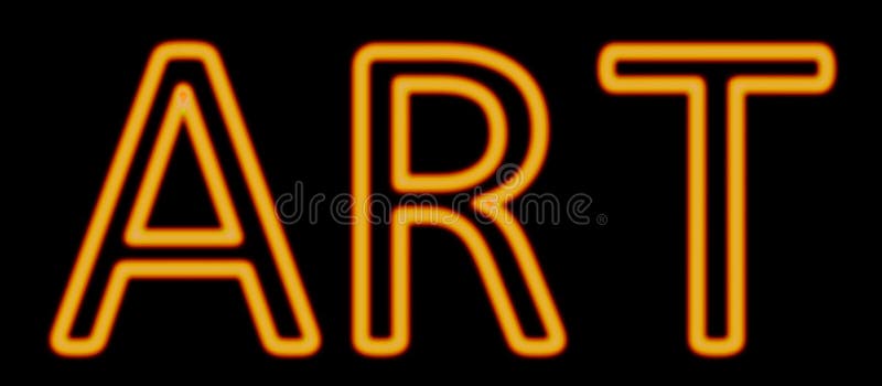 Art neon sign stock illustration. Illustration of collage - 115931230