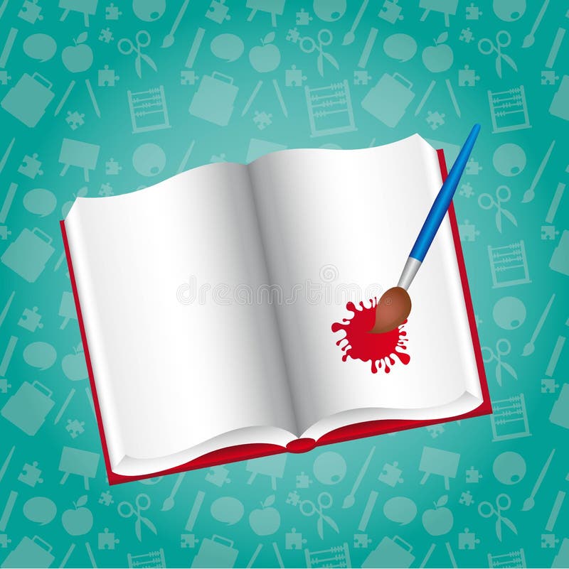 Art notebook stock vector. Illustration of brush, element - 22863263