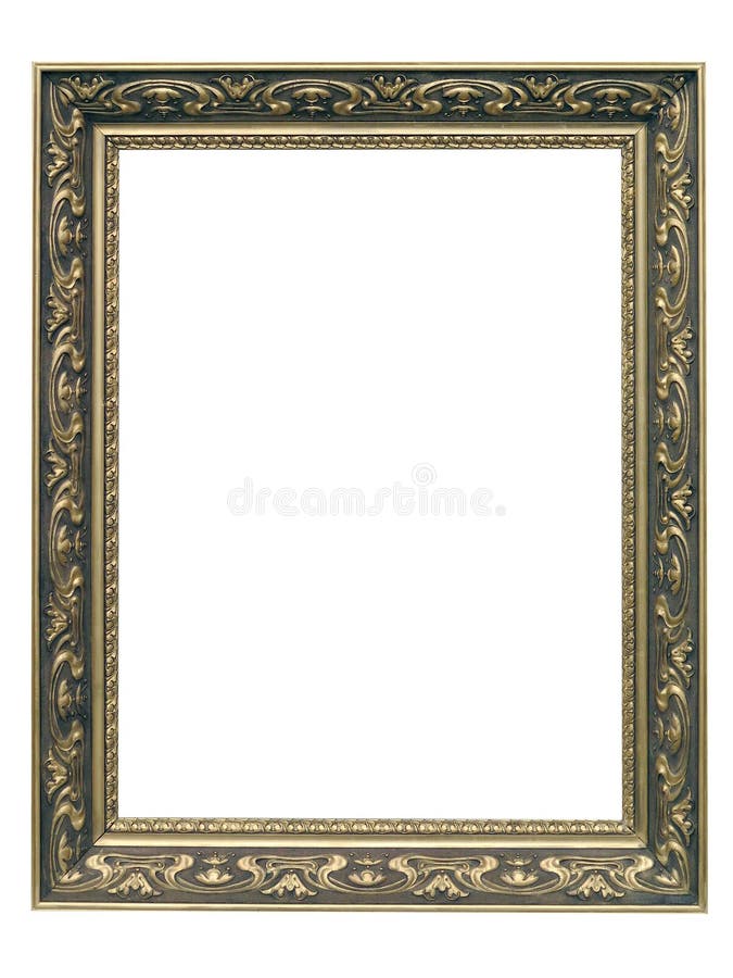 Art Nouveau Frame de oro imagen de archivo. Imagen de objeto - 83201301