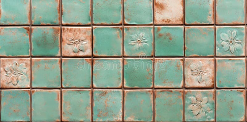 Art Nouveau Inspired Abstract Wallpaper with a Repeating Tile Pattern ...