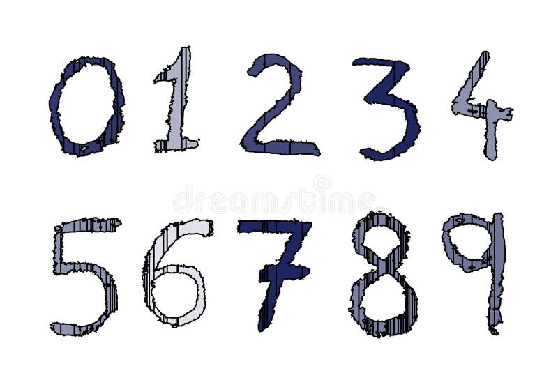 Creative numbers stock vector. Illustration of letters - 39539518