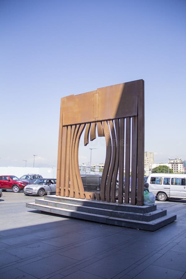 Art Object is Located in Beirut Editorial Stock Image - Image of ...