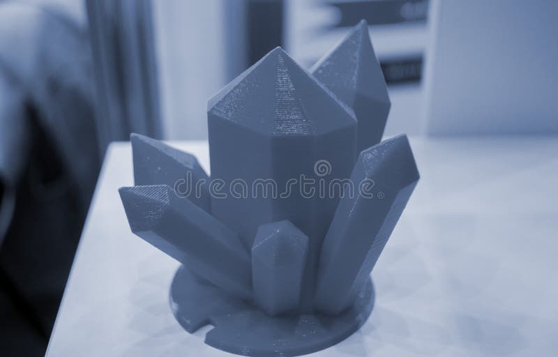 Art Object Model Crystals Printed 3D Printer Created 3D Printing Molten ...
