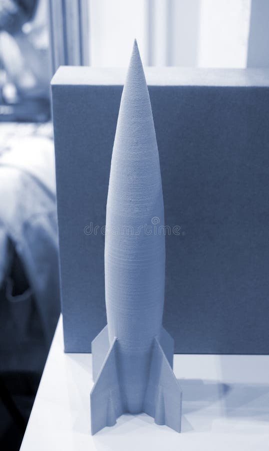 Art Object Model Rocket Printed 3D Printer Toy Created Printing Molten ...