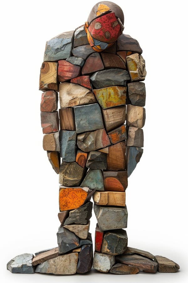 An Art Object of a Person Made of Various Garbage. the Garbage Man. the ...