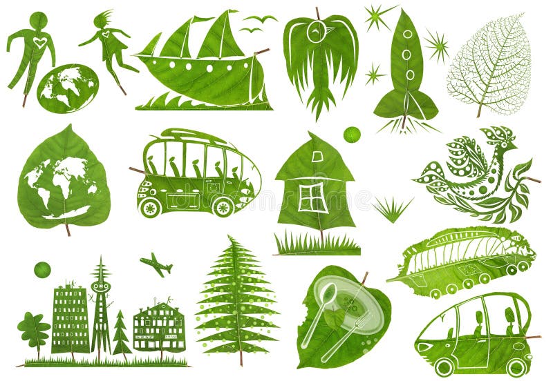 Art Objects Made from Leaves Stock Image - Image of friendly ...