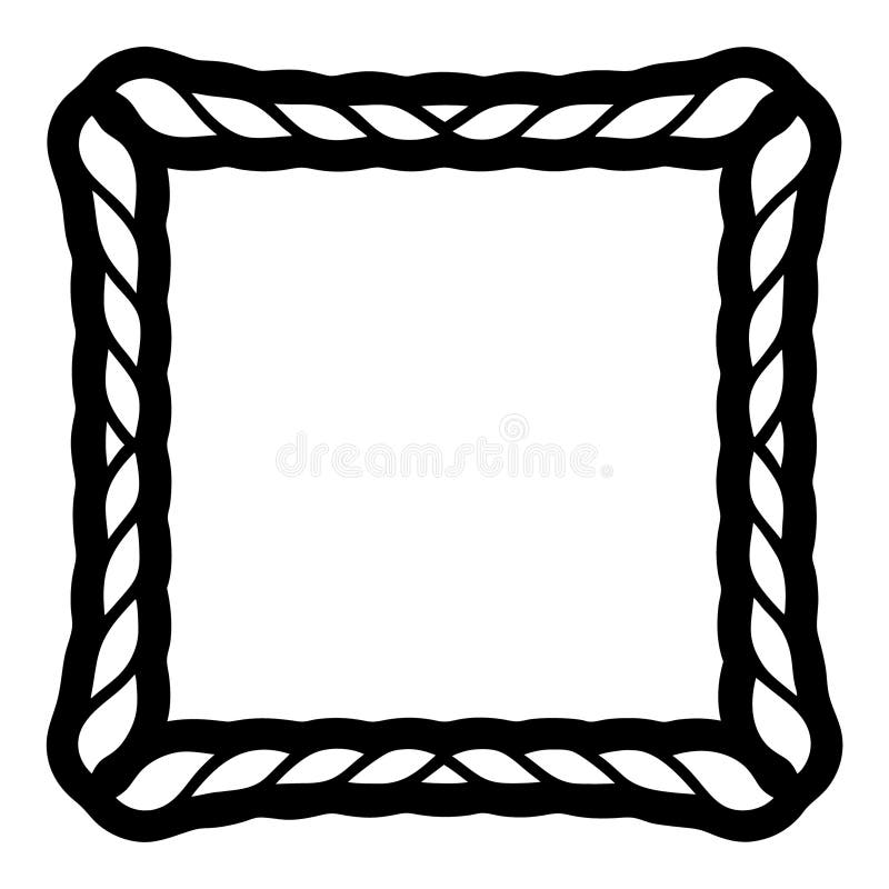 Rope Frame Square Design Stock Illustrations – 2,819 Rope Frame Square ...