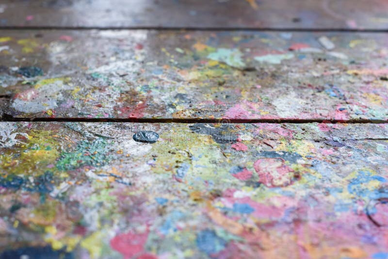 Art Paint Background of Bright Multi Coloured and Textured Painted ...