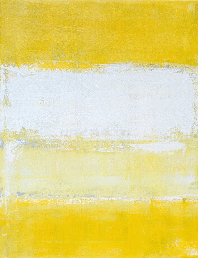 Art Painting Astratto Grigio E Giallo Illustrazione di Stock ...