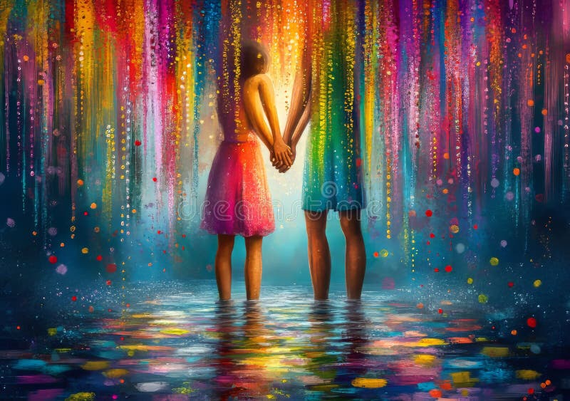 An Art Painting that Includes Surrealistic Hand-painted Hands, Styled ...