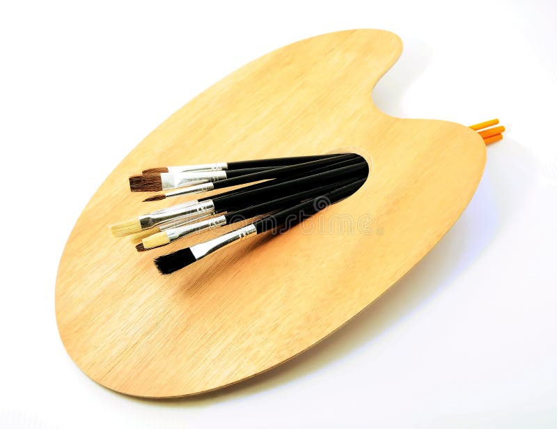 Art painting tools stock image. Image of brown, education - 14816135