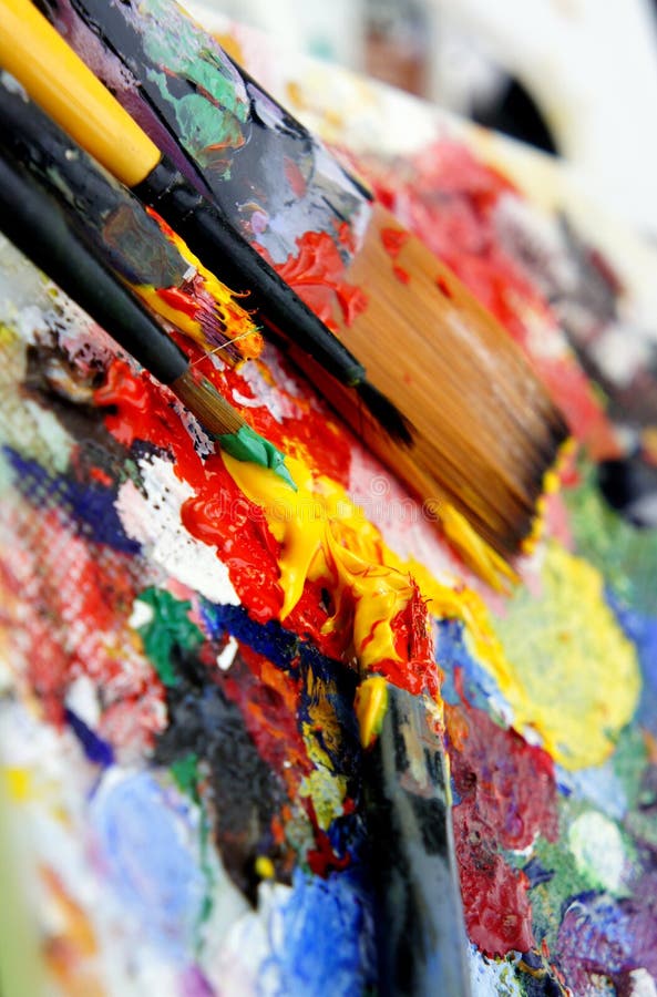Art palette stock photo. Image of bright, abstract, design - 28113168