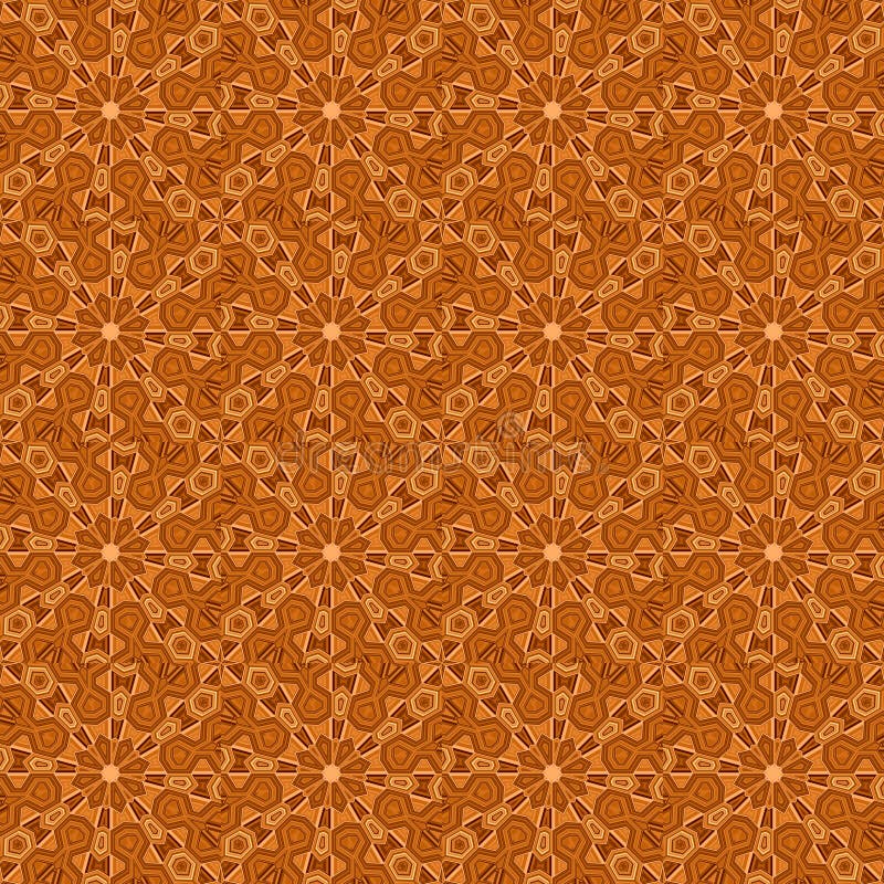 Brown Geometric Pattern on Wall or Floor Stock Illustration ...