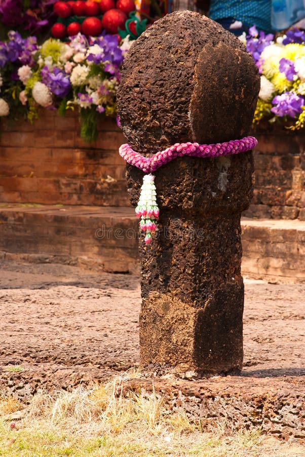 Art post in thai temple stock photo. Image of home, color - 42330666