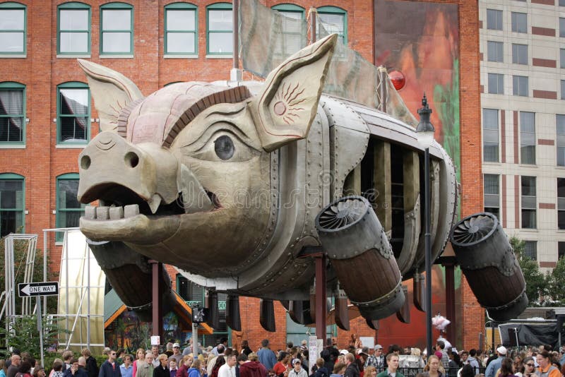 Art Prize 2010 Steam Pig editorial photo. Image of snout - 16264346