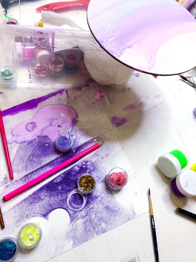 Art process stock illustration. Illustration of dirt - 218486396