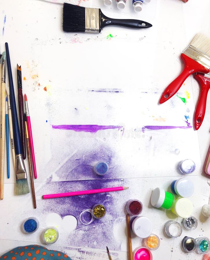 Art process stock illustration. Illustration of creativity - 218486485