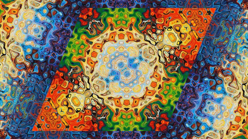 Art, Psychedelic Art, Modern Art, Pattern Stock Image - Image of ...