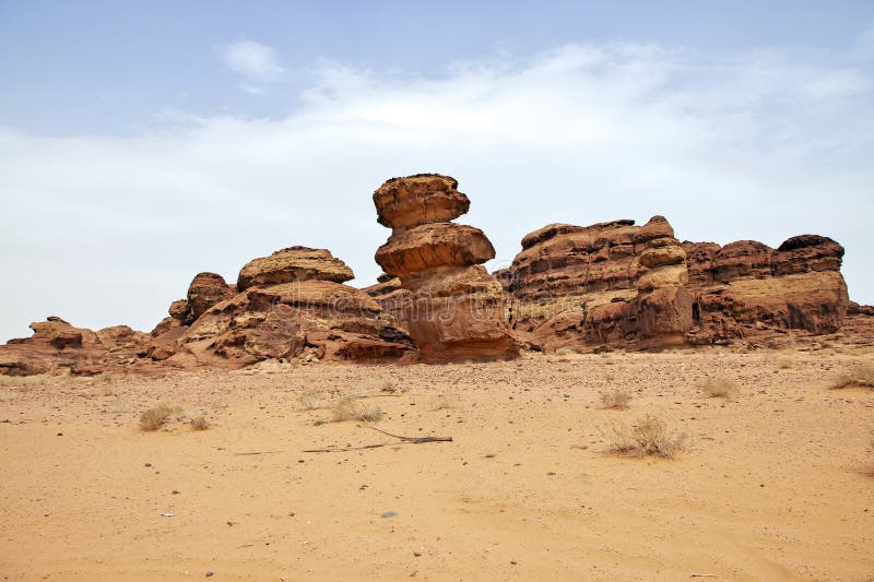 Art Rocks in the Desert Close Al Ula, Saudi Arabia Stock Image - Image ...