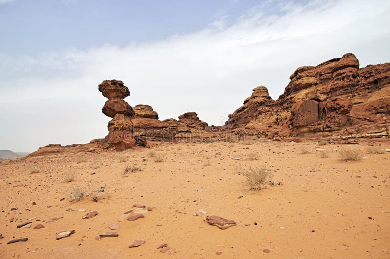 Art Rocks in the Desert Close Al Ula, Saudi Arabia Stock Image - Image ...