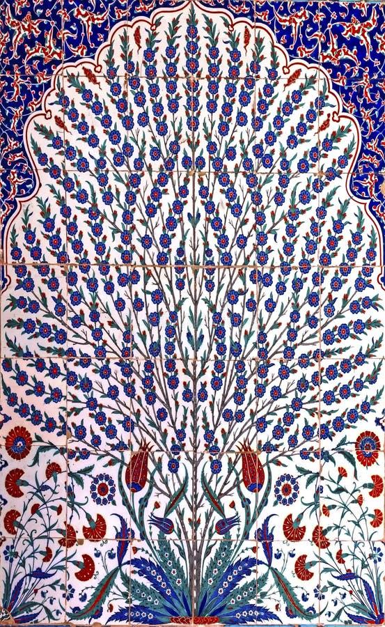 Three Colors Mosaic Tiles Pattern Stock Photo - Image of blue, islamic ...