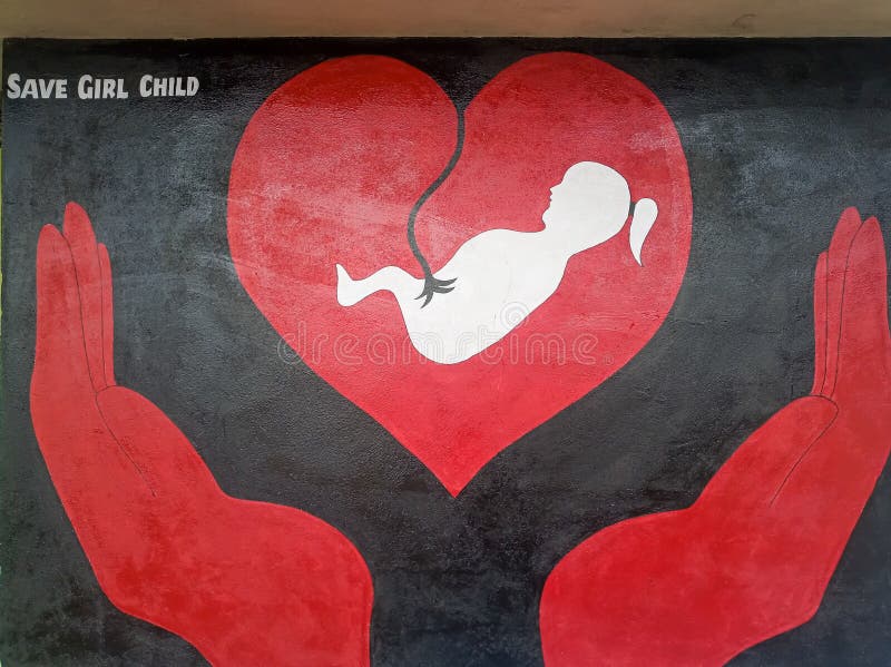 Save Girl Child editorial stock image. Image of society - 25427999