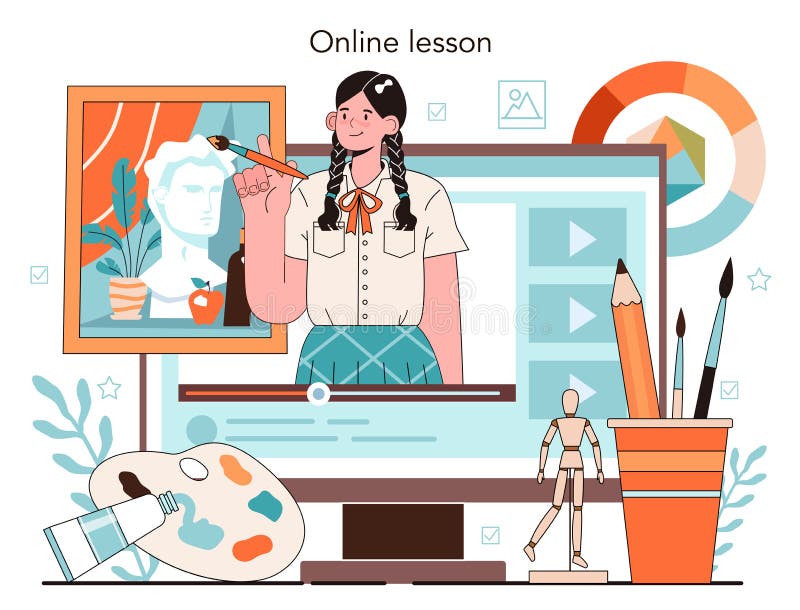 Student Online Activity Stock Illustrations – 1,348 Student Online ...