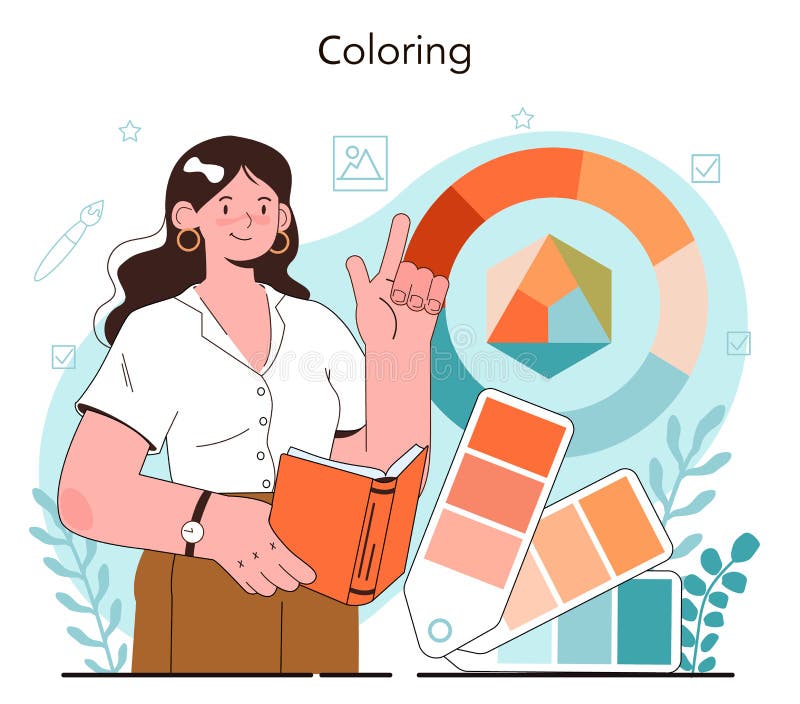 Art School Education. Student Holding Art Tools Learning How To Draw ...