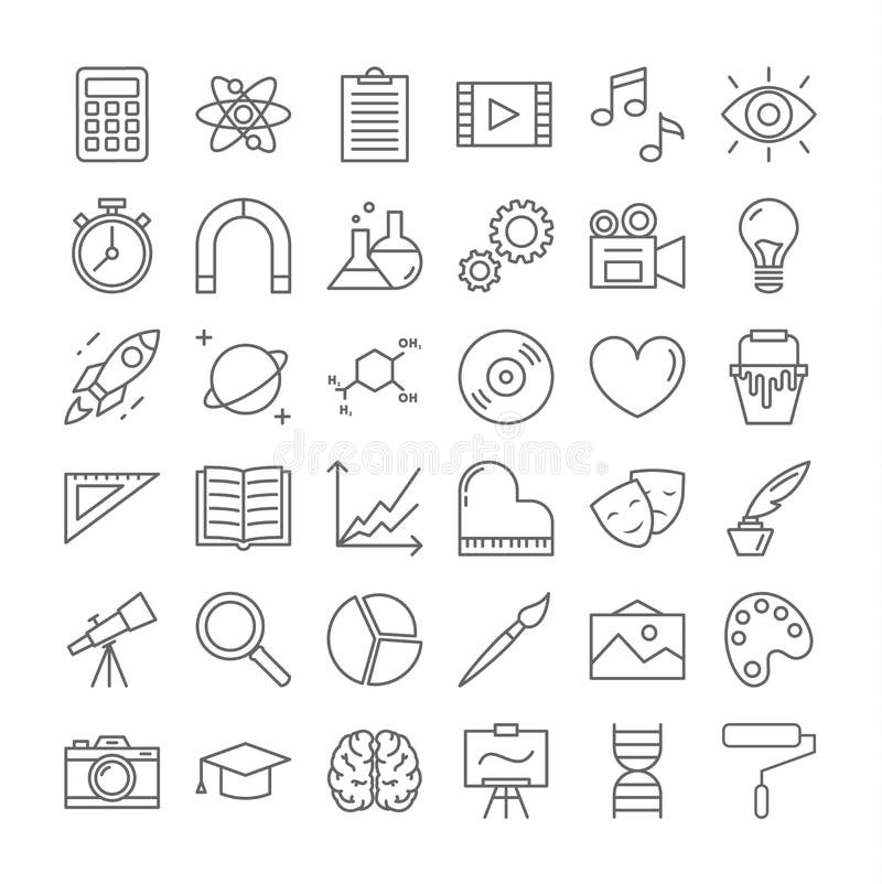 Microscope Line Drawing Simple Stock Illustrations – 607 Microscope ...