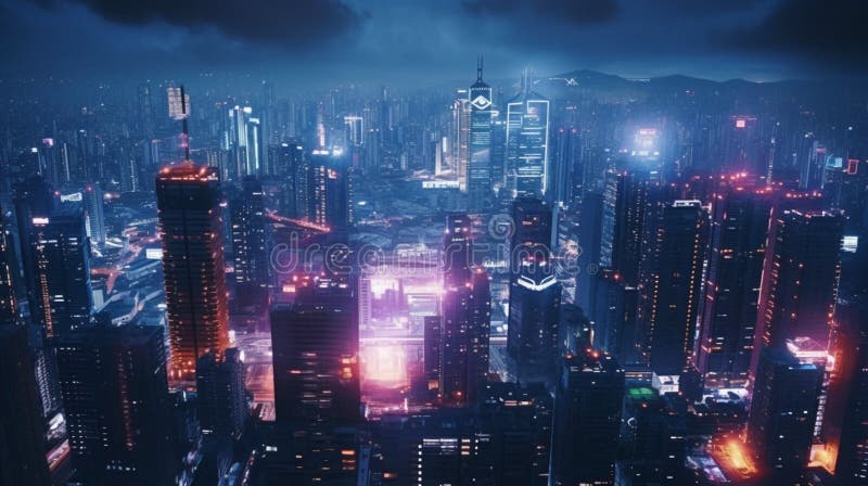 The Art and Science of Building Light Towers Stock Illustration ...